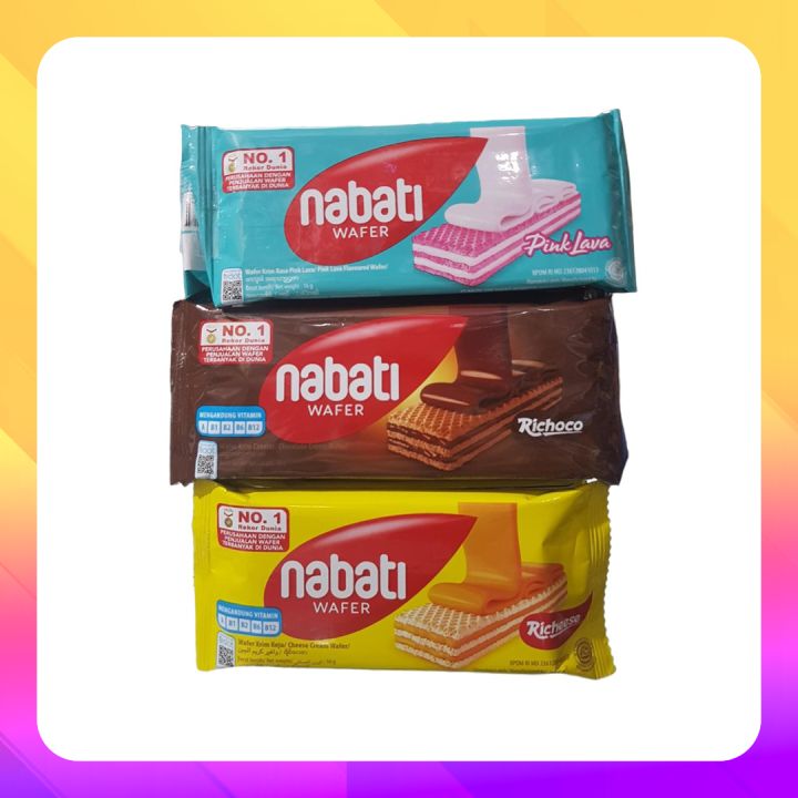 NABATI Wafer Mini Renceng isi 10 Pcs | Wafer coklat keju | Cemilan Enak ...