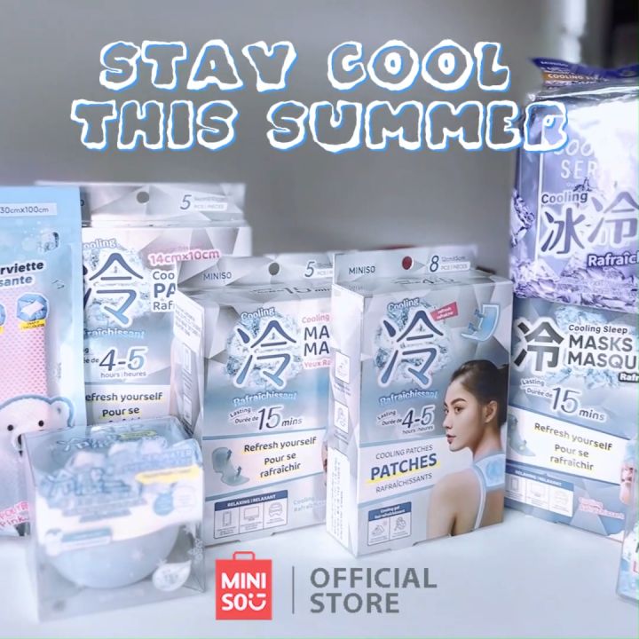 MINISO Cooling Face Wipes - Refreshing Facial Wipes (10 Wipes)/Cooling ...