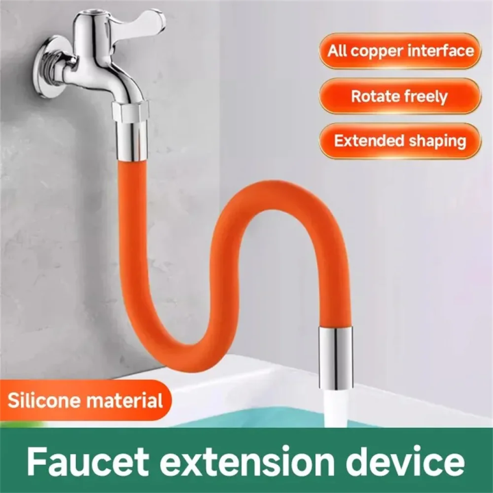 Faucet Extension Extender Kitchen Universal 360° Rotating Silicone ...