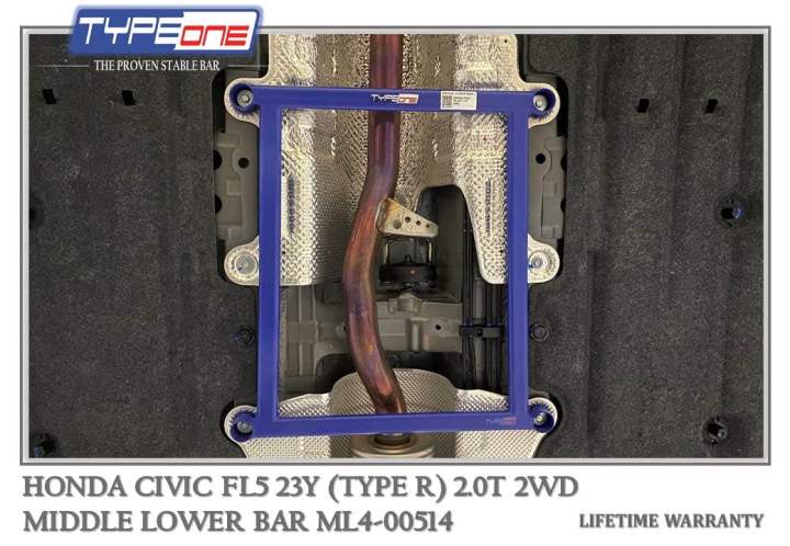 TYPE ONE Honda CIVIC TYPE R FL5 front side rear anti Struct roll bar ...