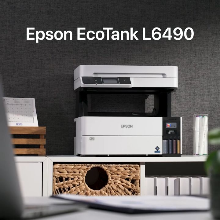 Epson EcoTank L6490 A4 All-in-One Wireless Duplex Ink Tank Printer with ...