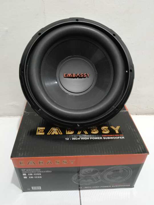 Subwoofer Embassy EM-1289 12inch Double Coil | Lazada Indonesia