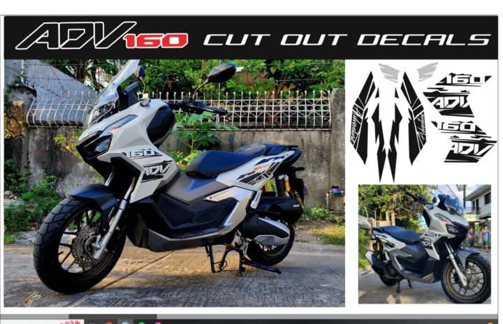 honda adv 160 cutout decals | Lazada PH