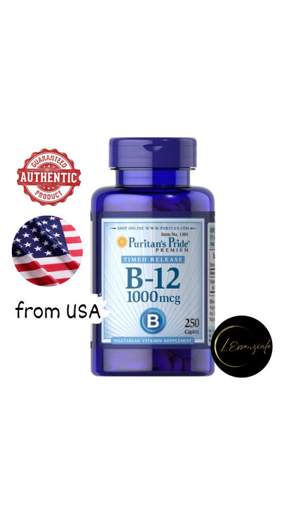 Puritan's Pride Vitamin B-12 1000 Mcg, 250 Caplets | Lazada PH