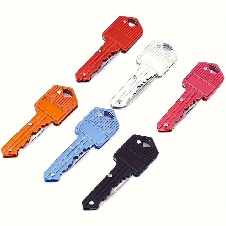 Mini Key Knife Letter Opener Keychain Foldable Fruit Knife Self-Defense ...