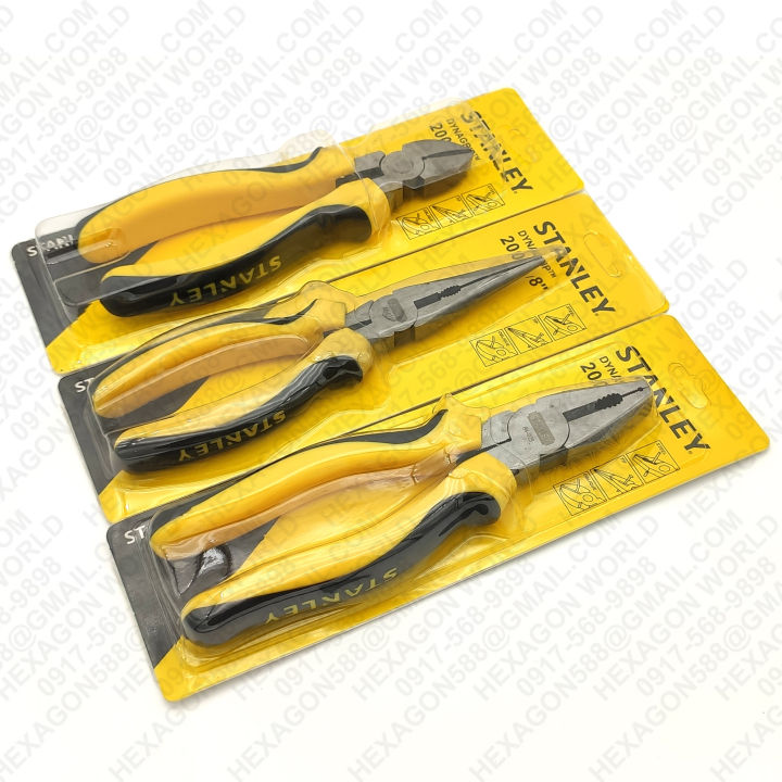 1Pcs Stanley Pliers Combination Plier Long Nose Plier Diagonal Cutter ...