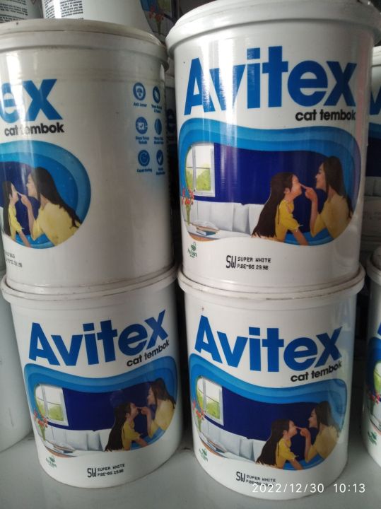 AVitex cat tembok rumah super white 1kg | Lazada Indonesia