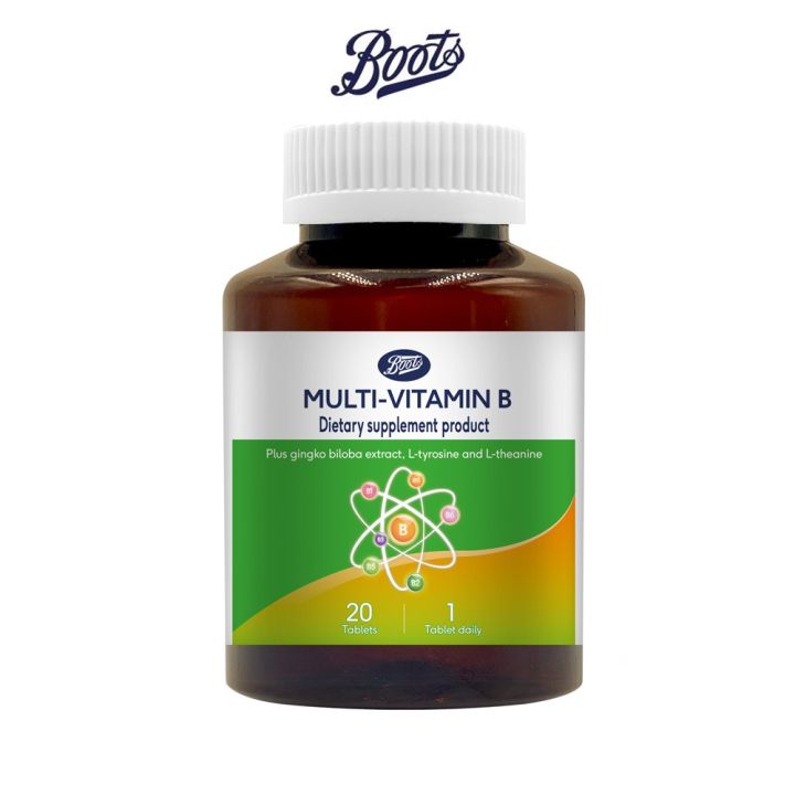 BOOTS VITAMINS บู๊ทส์ วิตามิน มัลติ-วิตามินบี 20เม็ด | Lazada.co.th