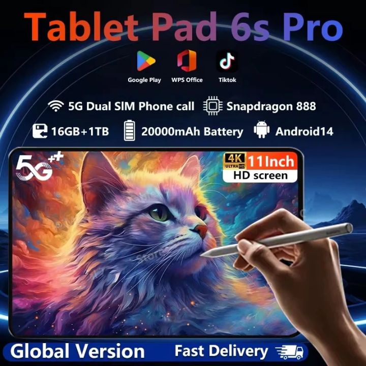 2026 Original Global Version Pad 6 Pro Tablet Snapdragon 870 Android 13 ...