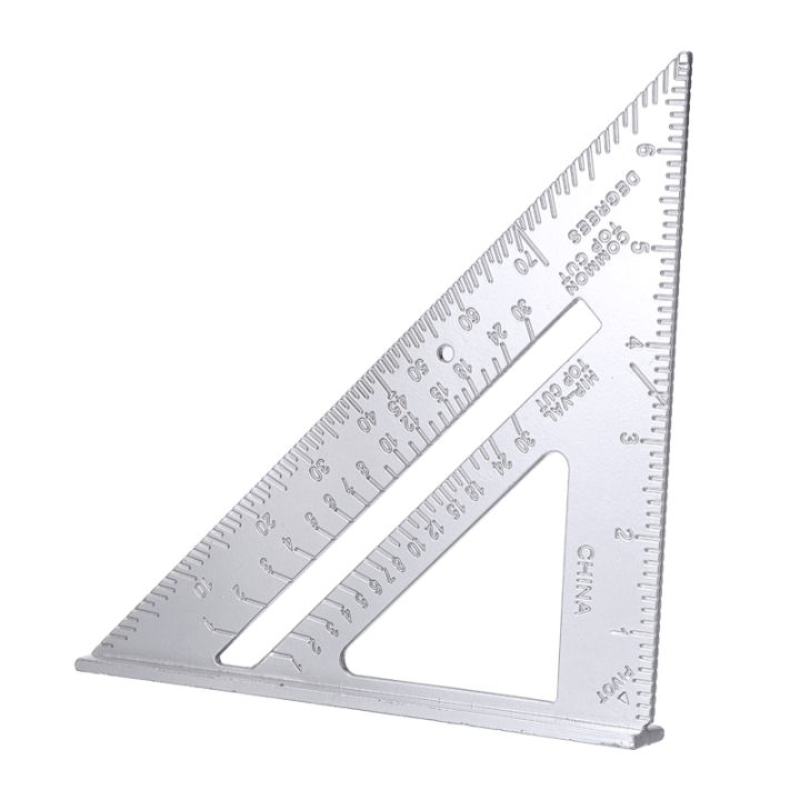 7" Aluminum Rafter Triangle Ruler Square Speed Carpenter Framing ...
