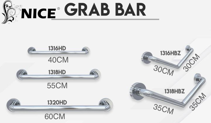 NICE Stainless Steel 304 Curved Grab Bar Bathroom Tub Toilet Handrail Shower Support Handle Rack ...