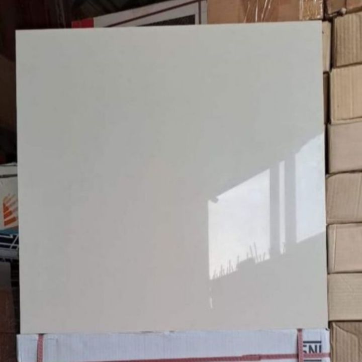 granit lantai 60x60 cream polos by ceranosa textur glosy kw 1 | Lazada ...