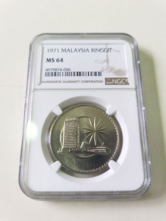 Malaysia 1st Series RM1 1971 NGC Graded Coin RARE Coin Collection ...