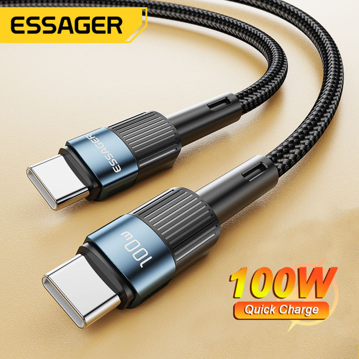 Essager 100W USB C to USB Type C Cable USBC PD Fast Charging Charger ...