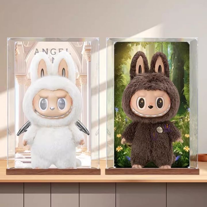 Zimomo Labubu Large Chief Dustproof Acrylic Display Box for Figurines ...