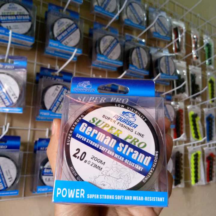senar pancing kecil kuat tidak mudah keriting germand strand 200meter ...