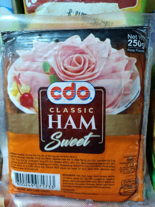 CDO / VIDA CLASSIC SWEET HAM 250g | Lazada PH