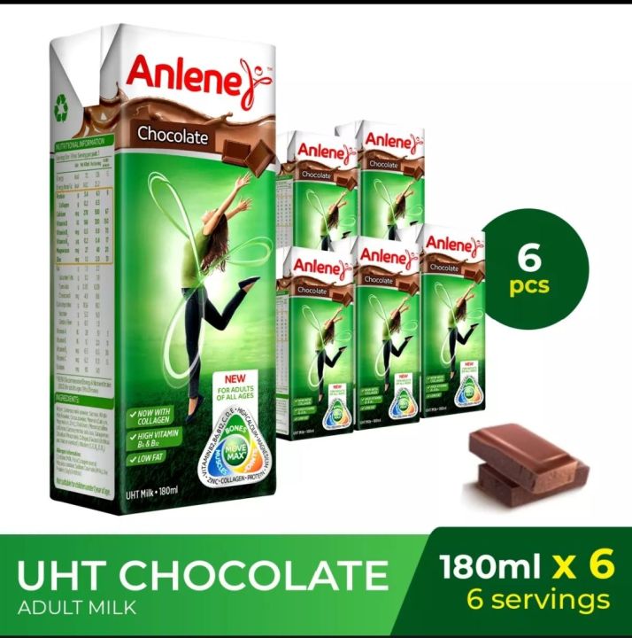 Anlene Chocolate Flavor movemax ready to drink milk, 180 ml, UHT Milk ...