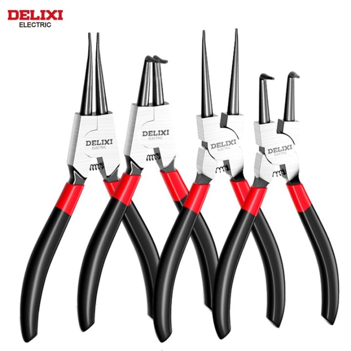 DELIXI ELECTRIC 5-In Circlip Pliers,Needle nose Pliers，Retaining Ring ...