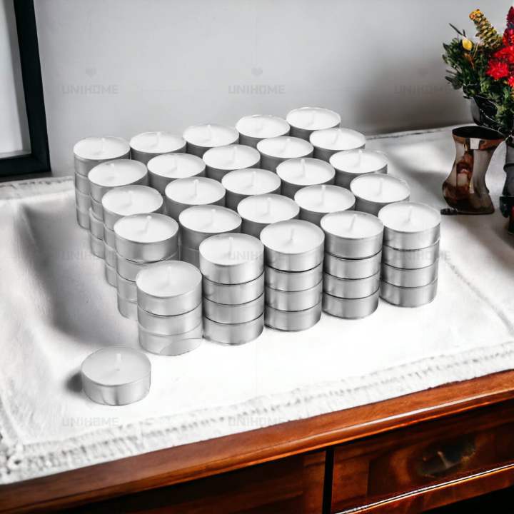 GLIMMA Unscented Tealight Candle 50pcs / 100pcs | Lazada