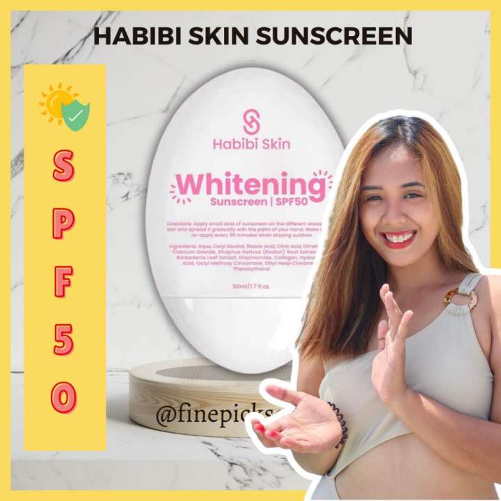ORIGINAL HABIBI SKIN SUNSCREEN SPF50 with FREEBIE | Lazada PH