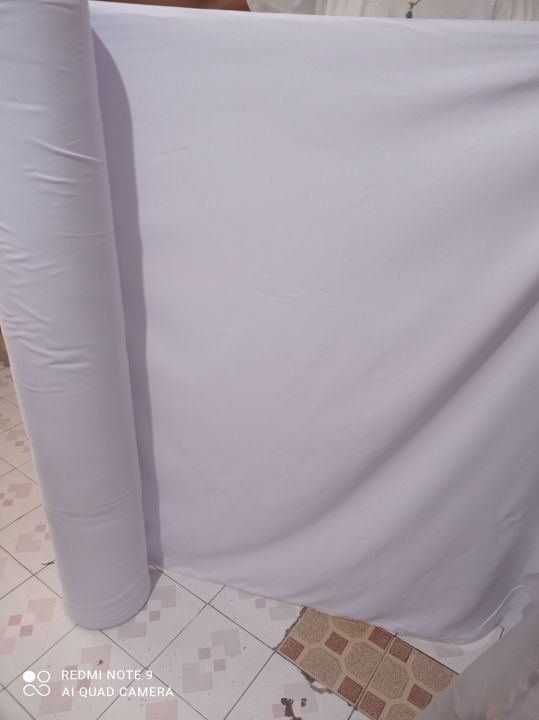 kain meteran polos putih serba guna 1 meter | Lazada Indonesia