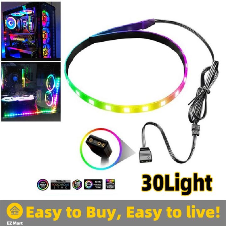 【Fast Shipping】 5V ARGB LED Strip Light SMD 5050 Full Color Pixel Tape ...