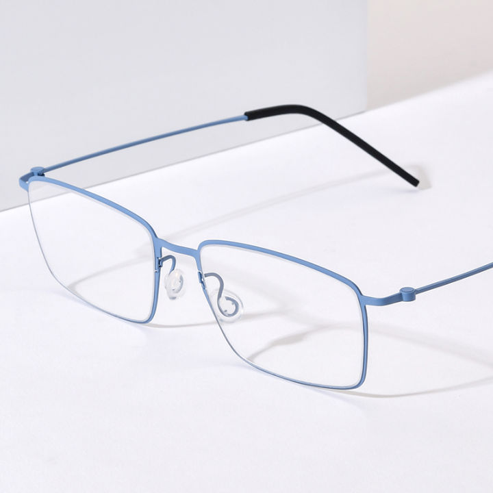 FONEX Titanium Glasses Frame Men Brand Design Vintage Retro Square ...