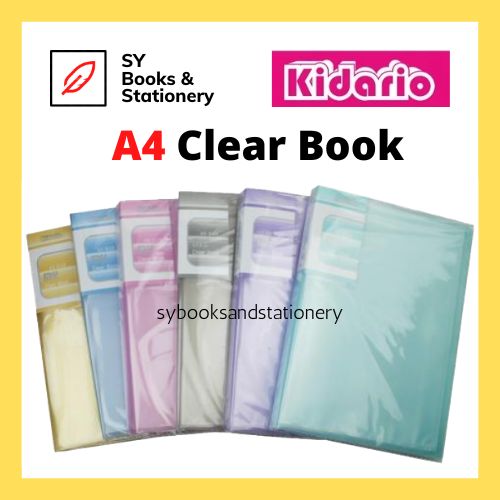 Kidario A4 PP Fancy Ice Color Clear Book / PP Clear Holder A4 / A4 PP ... Kidario A4 PP Fancy Ice Color Clear Book / PP Clear Holder A4 / A4 PP ...