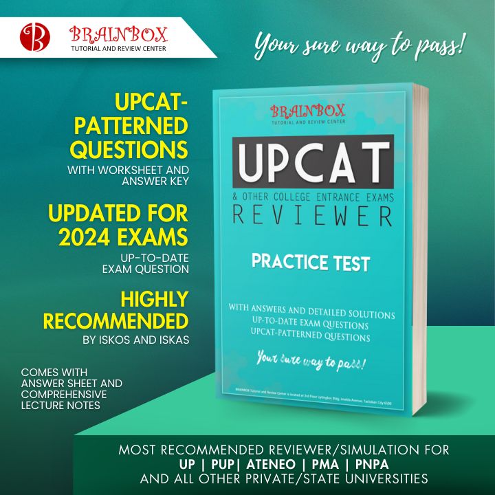 Brainbox UPCAT Reviewer - For 2024 Examination | Lazada PH