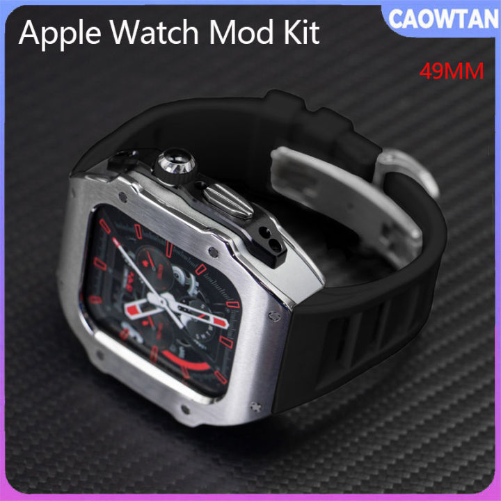 Stainless Steel Case Modification Kit for Apple Watch Ultra 49mm Metal ...