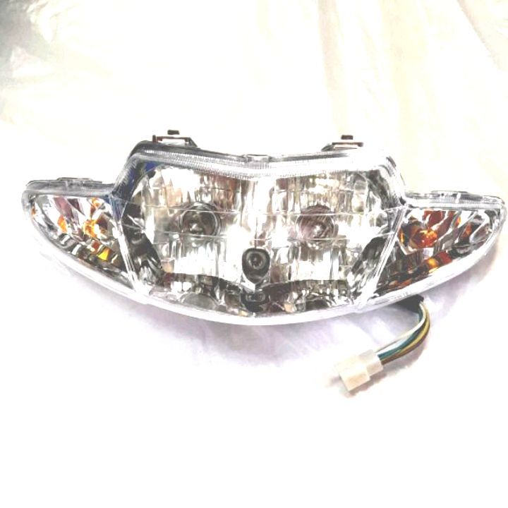 HONDA WAVE100 (ALPHA) HEADLIGHT ASSEMBLY WITH SOCKETS & BULBS FOR: PART ...