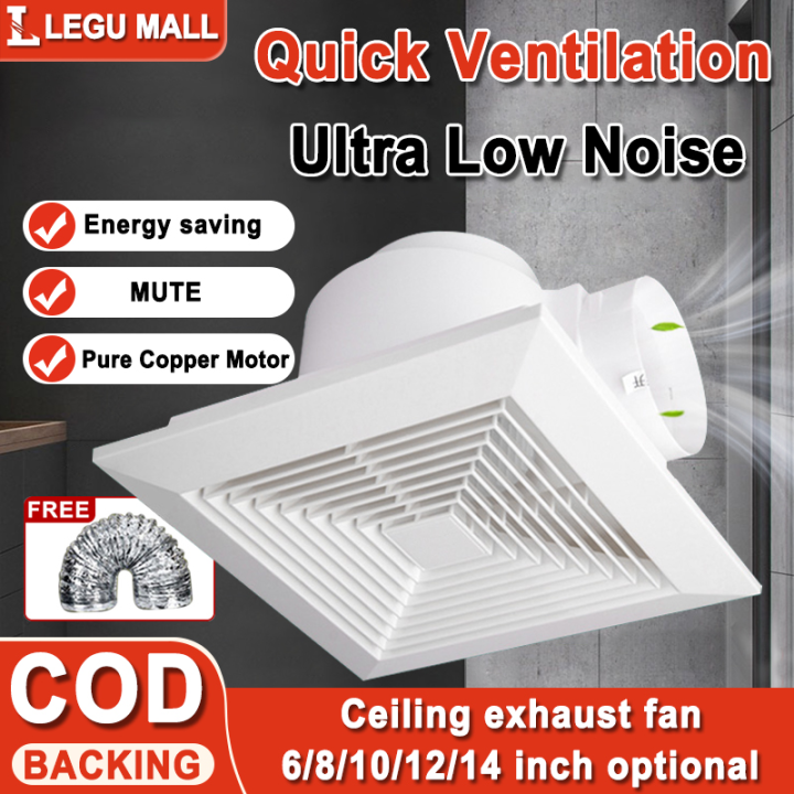 Exhaust fan for room Suspended Ceiling Exhaust Fan 6/8/10/12/14 Inch ...