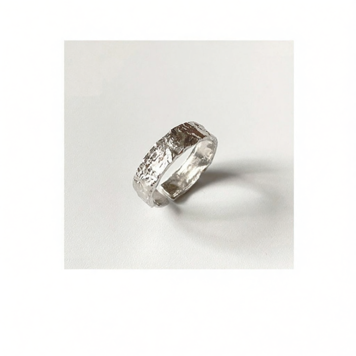 แหวนเปิดไม่มีการจางหาย แบบเรียบง่าย สำหรับทุกเพศ 925 เงิน | Lazada.co.th