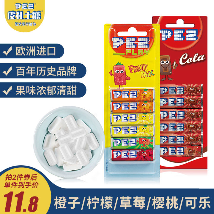 Pez Hard Candy Machine Supplemental Pack Cola Flavor Fruit Flavor ...