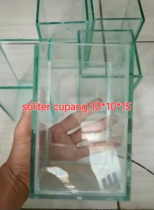 Soliter Cupang Ukuran 10*10*15 /aquarium mini cupang 10*10*15 ...