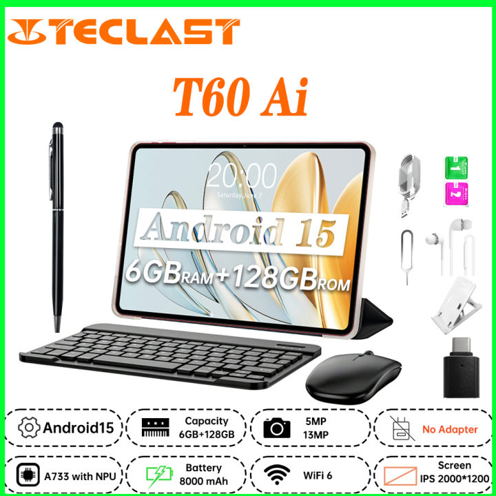 NEW Tablet Teclast T60 AI Allwinner A733 Octa-Core 12inch 2K HD TDDI ...