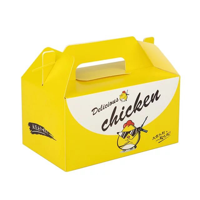 chicken box with handle take out food box paper meal (25pieces) | Lazada PH