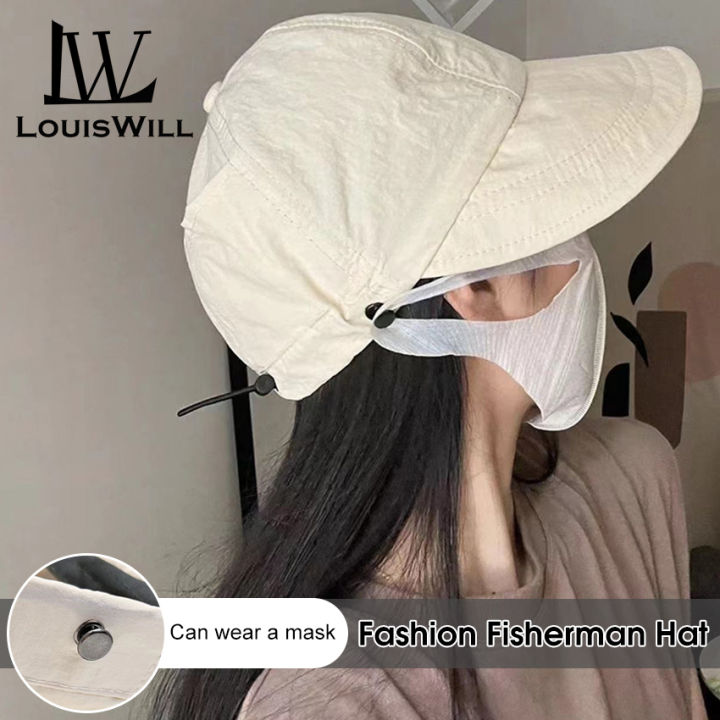 LouisWill Women Peaked Cap Large Brim Summer Fisherman's Hat Women ...