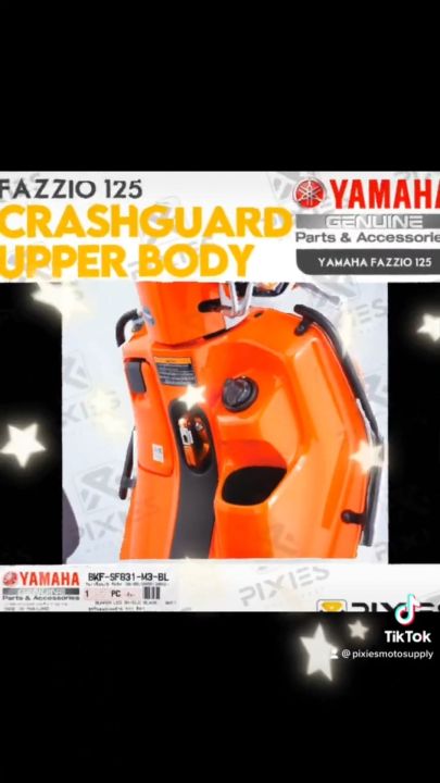 BKFSF831M3BL YAMAHA FAZZIO 125 ACCESSORIES BUMPER LEG SHIELD CRASH ...