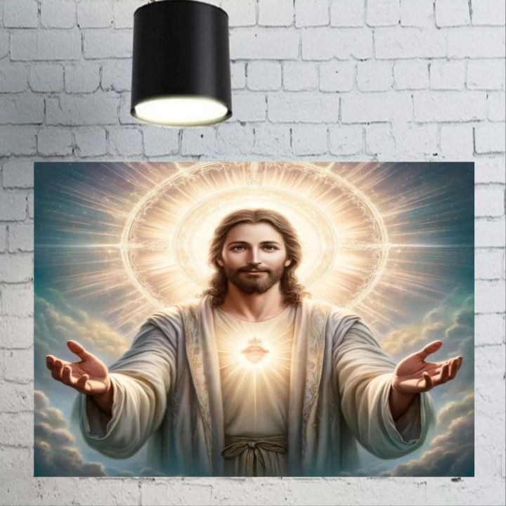 POSTER DINDING JUMBO,TUHAN YESUS (D2)HIASAN DINDING, BISA COD | Lazada ...