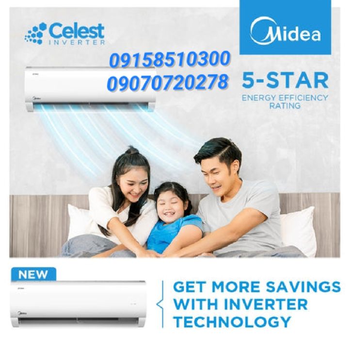 MIDE'A 2.0hp Split Type Celest Inverter Aircon | Lazada PH