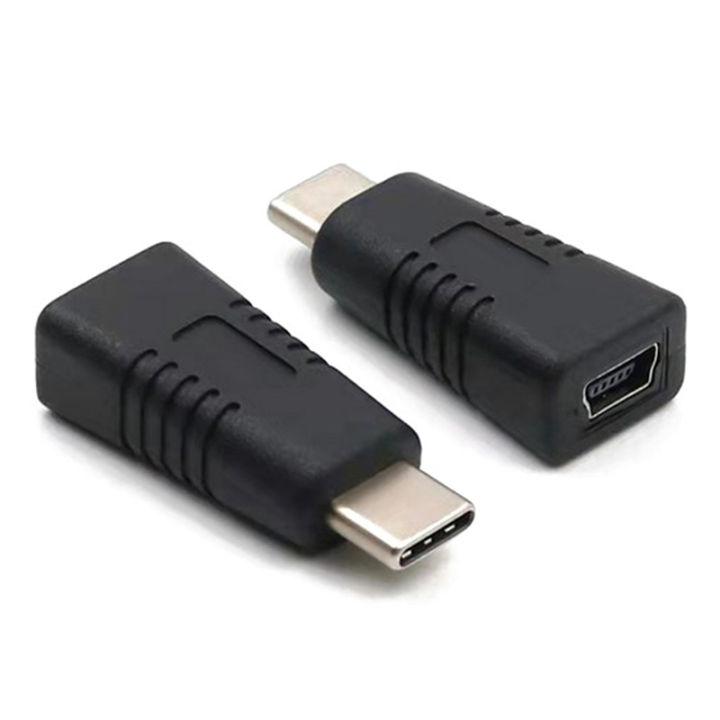 Mini USB Female To Type C Male Adapter Mini T Type Female To Data Cable ...