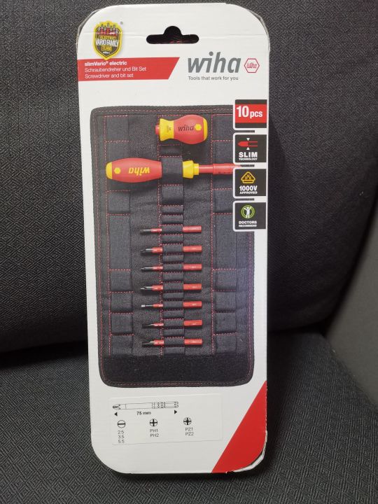 ชุดไขควงกันไฟ Bestell-Nr.41232 wiha 10 PCS SLIM ElectricVario Family | Lazada.co.th