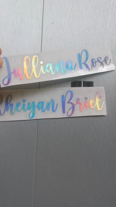 Customized Name Vinyl Sticker Decals for Souvenirs, Tumblers, Mugs ...