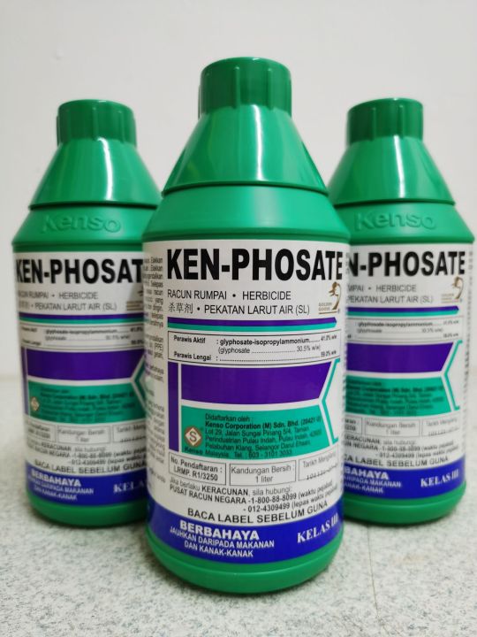 1L Kenso Ken-Phosate Glyphosate 41% (sama dengan ecomax,typhoon) Racun ...