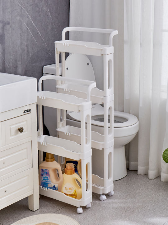 Kitchen Gap Shelf Standing Storage Rack Adjustable Spice Bottle ...