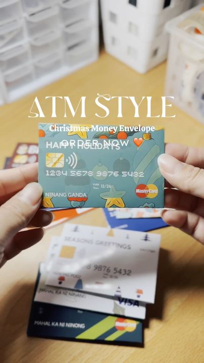 ATM-Style Christmas Money Envelope Holiday Surprise Cash Gift Holder by ...