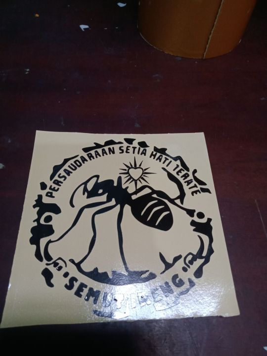 stiker psht semut ireng cutting/stiker reflektif semut ireng psht ...