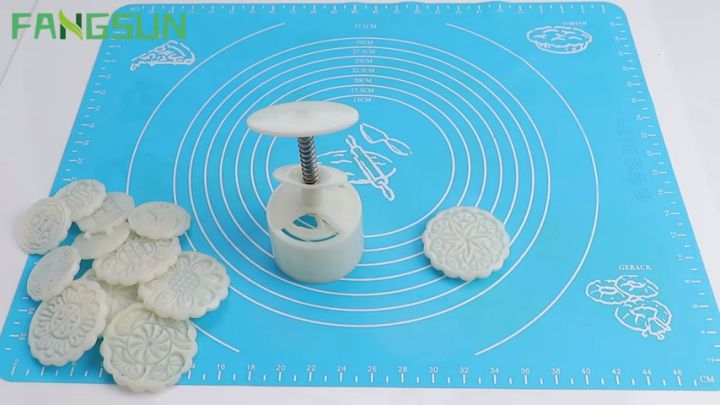 Mooncake Molder Set DIY Hand Press Cookie Dessert Cutter Pastry ...